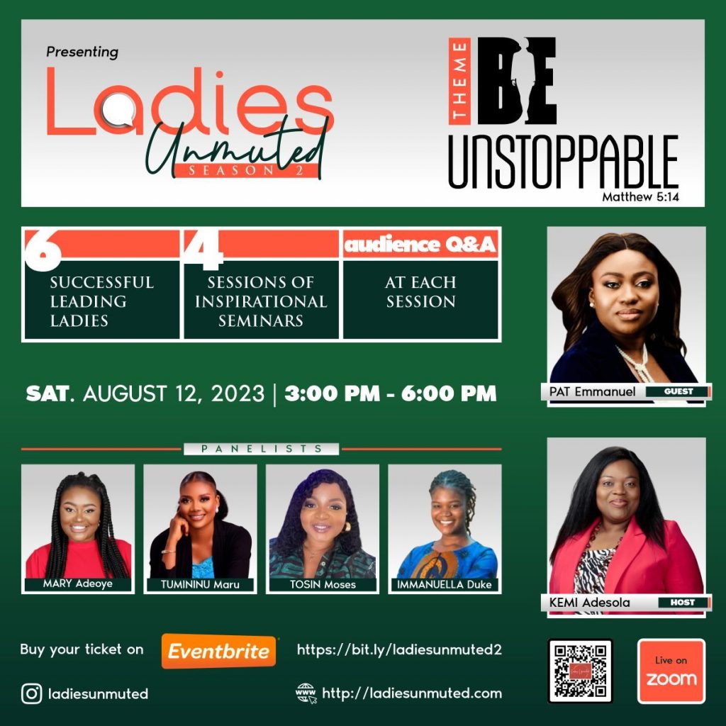 LADIES UNMUTED – Let your destiny shine!